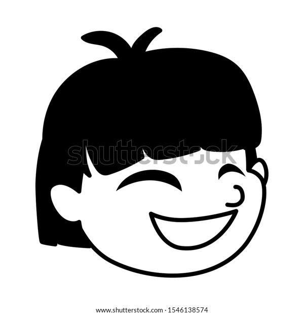 Boy Cartoon Head Design Kid Childhood Stock Vector (Royalty Free ...