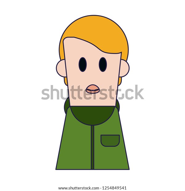 Boy Cartoon Profile: เวกเตอร์สต็อก (ปลอดค่าลิขสิทธิ์) 1254849541 ...
