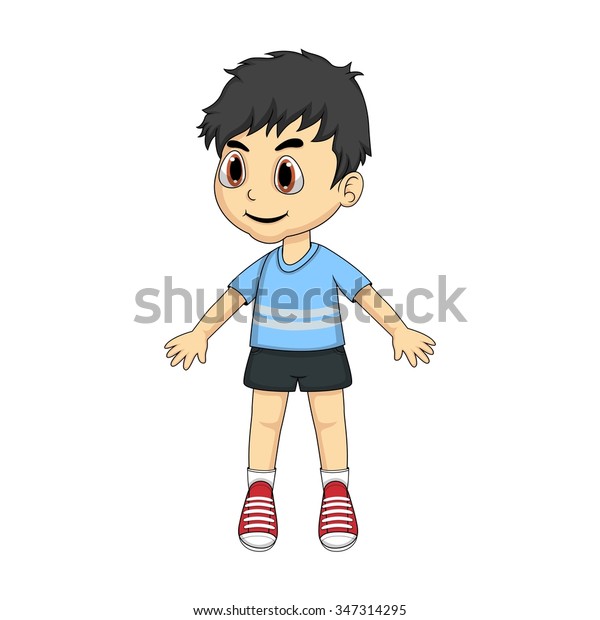 Boy Cartoon Vector Illustration Stock Vector (Royalty Free) 347314295 ...