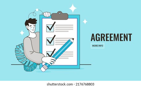 Boy Check List Man Fill Paper Stock Vector (Royalty Free) 2176768803 ...