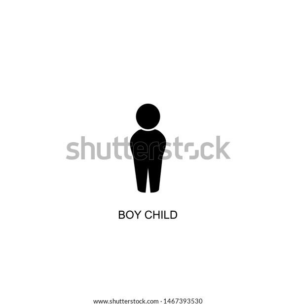 Boy Child Icon Vector Black Design: เวกเตอร์สต็อก (ปลอดค่าลิขสิทธิ์ ...