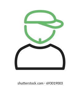 Boy Chin Strap Stock Vector (Royalty Free) 693019003 | Shutterstock