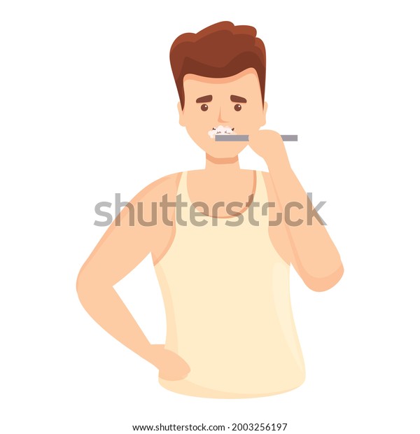 Boy Clean Teeth Icon Cartoon Vector Stock Vector (Royalty Free ...