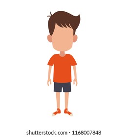 Boy Faceless Cartoon Stock Vector (Royalty Free) 1168007848 | Shutterstock