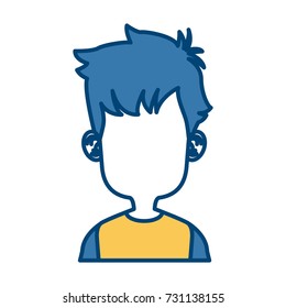 Boy Faceless Cartoon Stock Vector (Royalty Free) 731138155 | Shutterstock