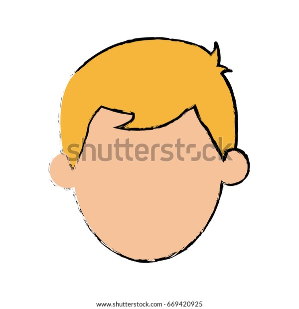 Boy Faceless Character People Icon Stock Vector (Royalty Free ...