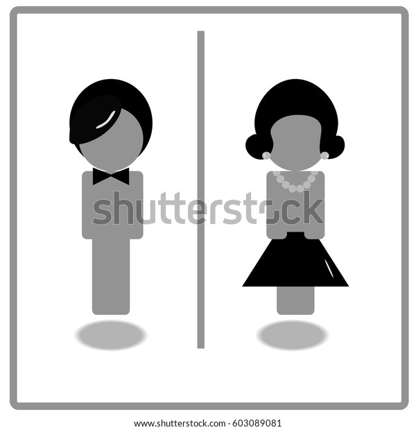 Boy Girl Sign Stock Vector (Royalty Free) 603089081 | Shutterstock