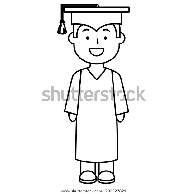Boy Graduated Avatar Character Stock Vector (Royalty Free) 702527821 ...