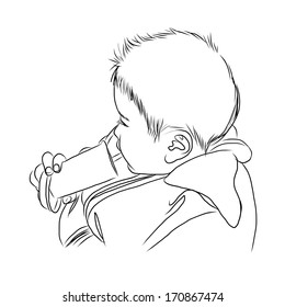 Boy Hand Drawn Stock Vector (Royalty Free) 170867474 | Shutterstock