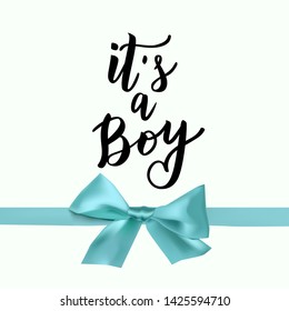 Boy Hand Lettering Text Realistic Looking Stock Vector (Royalty Free ...