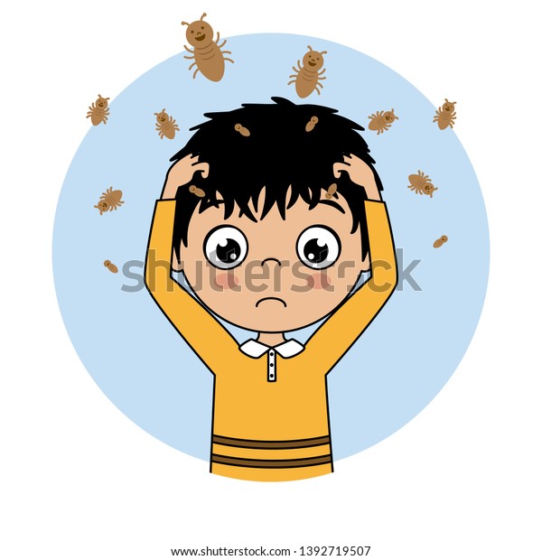 Boy Head Lice Isolated Vector Stock Vector (Royalty Free) 1392719507 ...