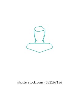 Boy Head Silhouette Outline Symbol On 스톡 일러스트 353623070 | Shutterstock