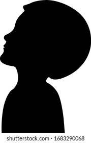 Boy Head Silhouette Vector Graphic: เวกเตอร์สต็อก (ปลอดค่าลิขสิทธิ์ ...