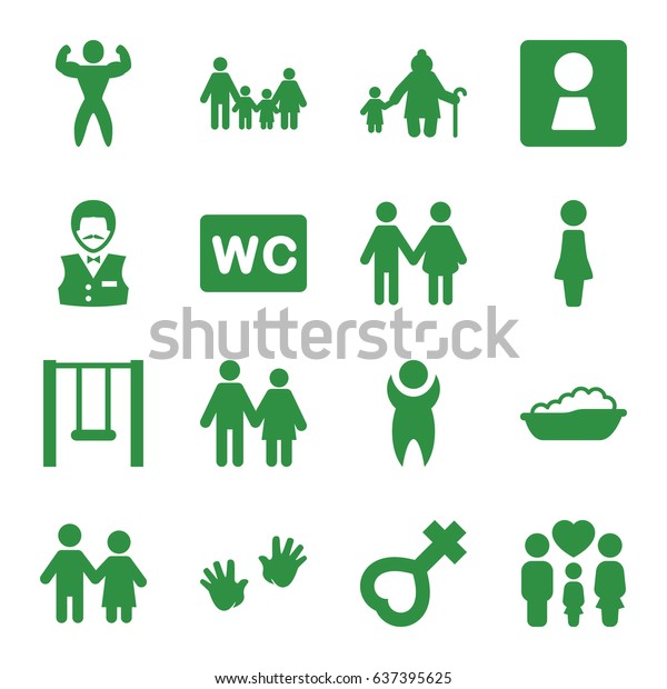 Boy Icons Set Set 16 Boy Stock Vector (Royalty Free) 637395625 ...