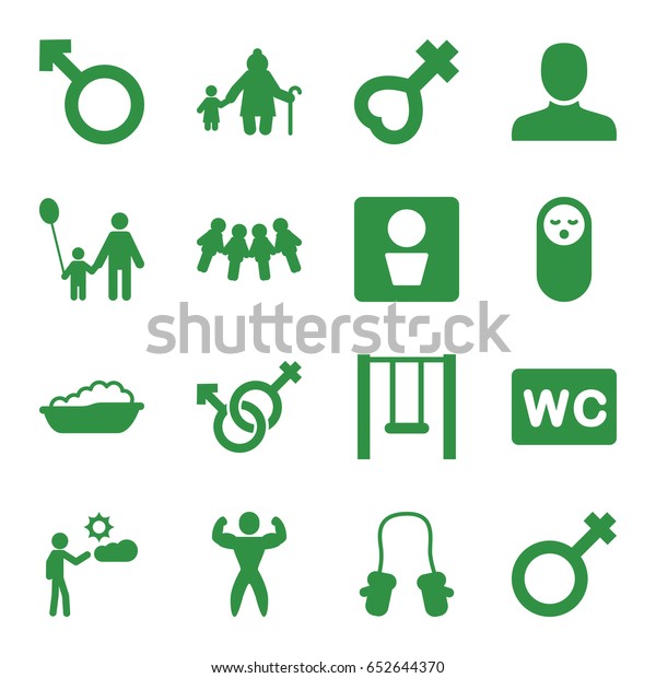 Boy Icons Set Set 16 Boy Stock Vector (Royalty Free) 652644370 ...