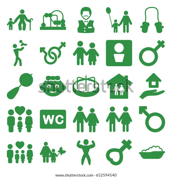 Boy Icons Set Set 25 Boy Stock Vector (Royalty Free) 652594540 ...
