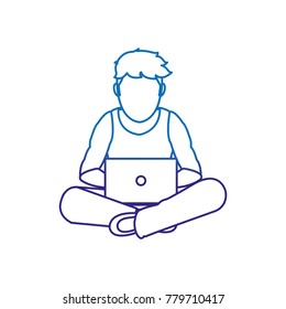 Boy Laptop Design Stock Vector (Royalty Free) 779710417 | Shutterstock