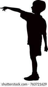 Boy Lifting His Hand Stock Vector (Royalty Free) 763721629 | Shutterstock