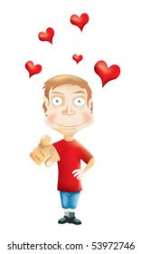 Boy Love Cartoon Stock Vector (Royalty Free) 53972746