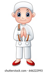 Cartoon Happy Punjabi Boy Isolated On Stock Vector (Royalty Free ...