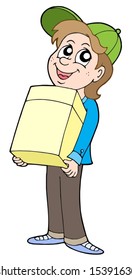 Boy Paper Box Vector Illustration Stock Vector (Royalty Free) 15391630 ...