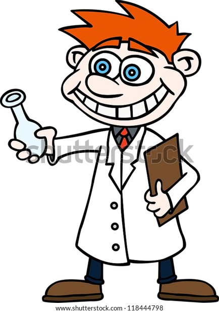 Boy Scientist Cartoon Character Stock Vector (Royalty Free) 118444798