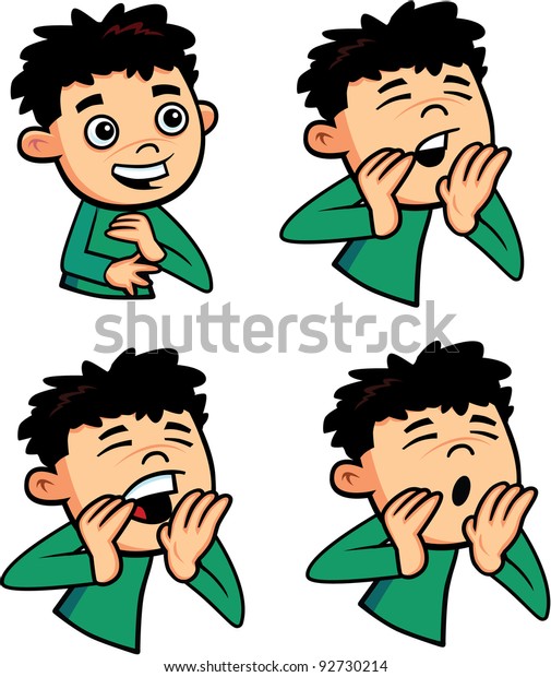 Boy Shout Stock Vector (Royalty Free) 92730214 | Shutterstock