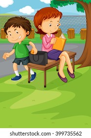 Boy Stealing Womans Purse Illustration Stock Vector (Royalty Free ...