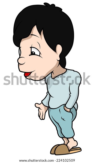 Boy Talking Cartoon Illustration Vector Stock Vector (Royalty Free ...