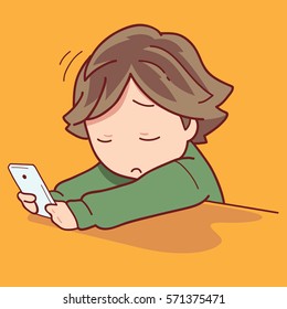 20,134 Sad looking at phone Images, Stock Photos & Vectors | Shutterstock