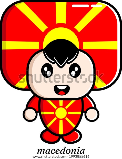 Boy Vector Cartoon Character Wearing Country Stock Vector (Royalty Free ...