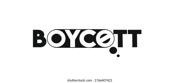 Boycott Text On White Background Vector Stock Vector (Royalty Free ...