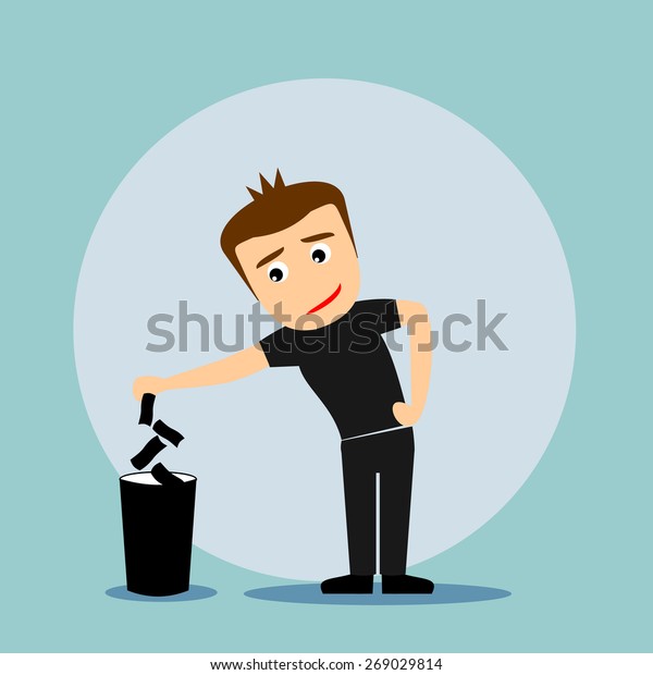 Boys cartoon character - keep clean