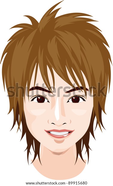 Boys Face Stock Vector (Royalty Free) 89915680 | Shutterstock