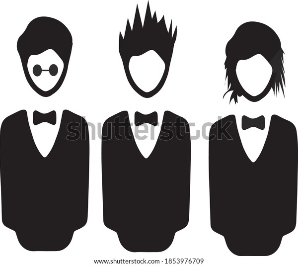 Boys Icon Types Party Boys Art Stock Vector (Royalty Free) 1853976709 ...
