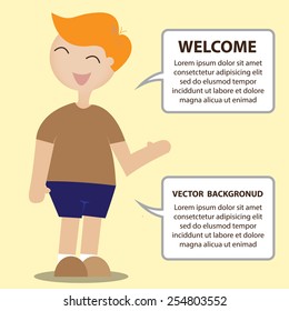 Boys Welcome Sign Bubbles Stock Vector (Royalty Free) 254803552 ...