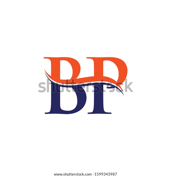 Bp Letter Logo Modern Wave Typography Stock Vector (Royalty Free ...