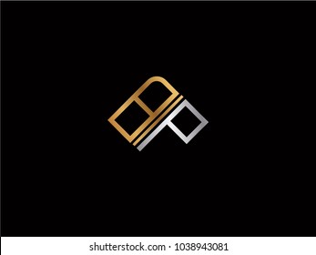 Bp Square Shape Letter Logo Design Stock Vector (Royalty Free ...