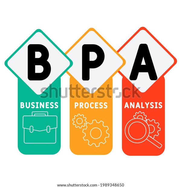 Bpa Business Process Analysis Acronym Business Stock Vector (Royalty ...