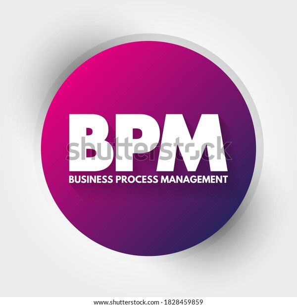 Bpm Business Process Management Acronym Business Stock Vector (Royalty ...