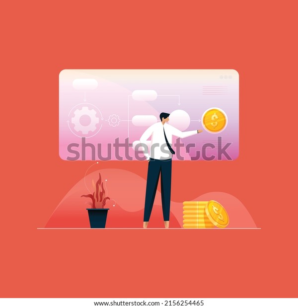 Bpm Business Process Management Flow Chart Stock Vector (Royalty Free ...