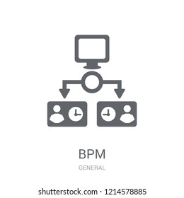 Bpm Icon Trendy Bpm Logo Concept Stock Vector (Royalty Free) 1214578885 ...