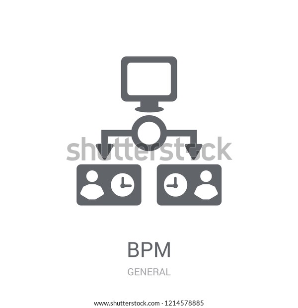 Bpm Icon Trendy Bpm Logo Concept Stock Vector (Royalty Free) 1214578885 ...