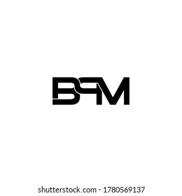 Bpm Letter Original Monogram Logo Design Stock Vector (Royalty Free ...