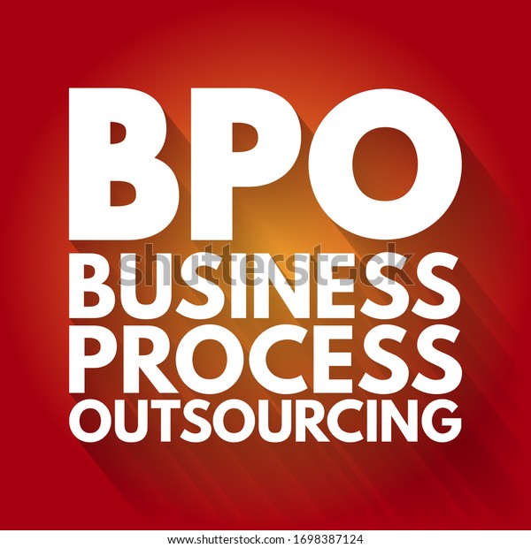 Bpo Business Process Outsourcing Acronym Concept Stock Vector (Royalty ...