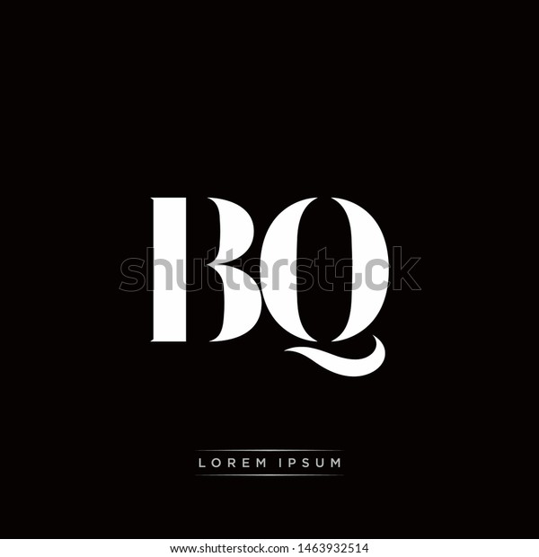 Bq B Q Logo Monogram Black Stock Vector (Royalty Free) 1463932514 ...