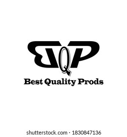 Bqp Logo Design Black Stock Vector (Royalty Free) 1830847136 | Shutterstock