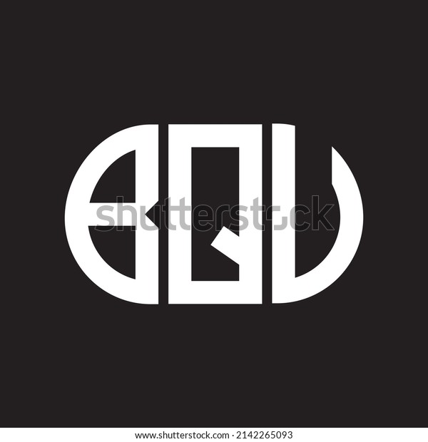 Bqv Letter Logo Design On Black Stock Vector (Royalty Free) 2142265093 ...