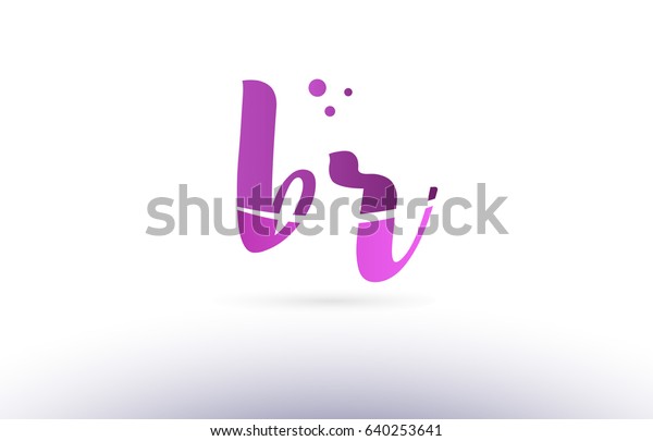 Br B R Calligraphy Alphabet Letter Stock Vector (Royalty Free ...