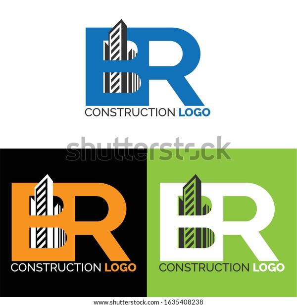 Br Construction Business Logobr Letter Logo Stock Vector (Royalty Free ...